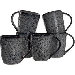 Leonardo Tasse &raquo;MATERA&laquo; 430 ml, 6-teilig grau Keramik