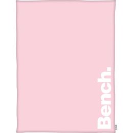 Wohndecke &raquo;Bench&laquo; samtweiche Wellsoft-Decke, Kuscheldecke rosa Flausch
