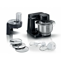 Bosch K&uuml;chenmaschine &raquo;MUMS2EB01 MUM Serie 2&laquo; Durchlaufschnitzler, 3 Reibescheiben, Patisserieset Edelstahl schwarz K&uuml;chenmaschine