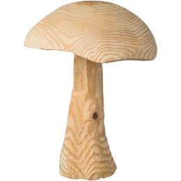 Creativ deco Dekoobjekt &raquo;Pilz, Weihnachtsdeko&laquo; aus Tannenholz gefertigt beige Massivholz