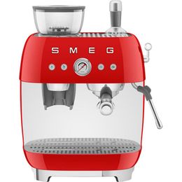Smeg Espressomaschine &raquo;EGF03RDEU&laquo; mit integrierter Kaffeem&uuml;hle rot Espressomaschine
