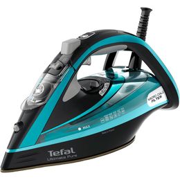 Tefal Dampfb&uuml;geleisen &raquo;FV9844 Ultimate Pure&laquo; 3200 W Durilium Airglide Autoclean-B&uuml;gelsohle, automatische Abschaltung blau Dampfb&uuml;geleisen