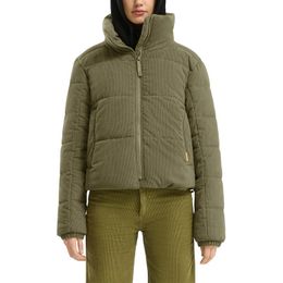 Qs Damen QS Steppjacke ohne Kapuze kurz, aus Cord und mit Stehkragen XL