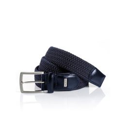 MONTI Herren MONTI Flechtg&uuml;rtel &raquo;HAMBURG&laquo; 3,5 cm breit, Elastischer Flechtg&uuml;rtel, Casual-Business-Sportiv blau