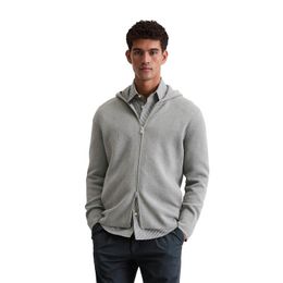 Marc O'Polo Marc O'polo Herren Marc O'Polo Kapuzenstrickjacke mit Zwei-Wege-Rei&szlig;verschluss L