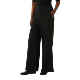comma, Comma Damen Jogger Pants mit weitem Bein, Sommerhose schwarz 38, N-Gr
