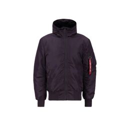 Alpha Industries Damen Bomberjacke &raquo;MA-1 Hooded&laquo; lila M