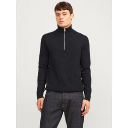Jack & Jones Jack & Jones Herren Troyer &raquo;JJEPERFECT KNIT HALF ZIP SN&laquo; schwarz XXL