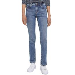 Tom Tailor Damen Tom Tailor Straight-Jeans &raquo;Alexa - Straight&laquo; in 5-Pocket-Form blau 28, L&auml;nge 30