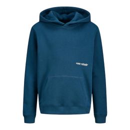 Jack & Jones Jack & Jones Junior Jungen Kapuzensweatshirt &raquo;JCOGRID SWEAT HOOD JNR&laquo;, mit kleinem Brust- und gro&szlig;em R&uuml;ckenmotiv 152