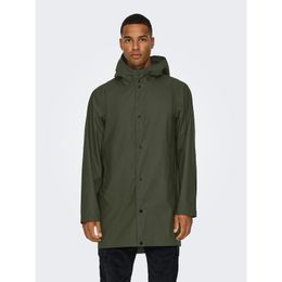 Only & Sons Only & Sons Herren ONLY & SONS Regenmantel &raquo;ONSLUCA RAIN COAT OTW&laquo; grau L