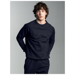 TRIGEMA Herren Sweatshirt &raquo;TRIGEMA Sweatshirt mit angerauter Innenseite&laquo; blau M