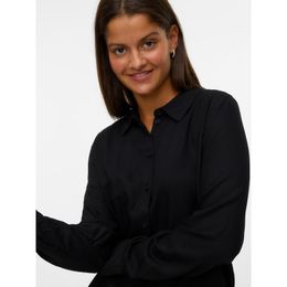 V&eacute;ro Moda Vero Moda Damen Hemdbluse &raquo;VMBUMPY L/S BASIC SHIRT WVN GA NOOS&laquo; schwarz L