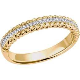 Firetti Damen Fingerring &raquo;Schmuck Geschenk Gold 585 Damenring Ring Memoire&laquo; mit Brillanten gold