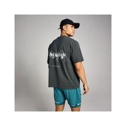 Myprotein MP Herren Hybrid Oversized Grafik-T-Shirt - Schwarz Verwaschen - XS
