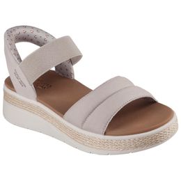 Skechers Damen Sandale &raquo;BOBS SUN RAY&laquo; , Keilsandale, Sandalette, Plateausandale mit Plush Foam grau 41