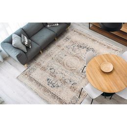 Calo-deluxe Teppich &raquo;Valessa-1111&laquo; rechteckig 5 mm H&ouml;he Wohnzimmer beige Kunstfaser