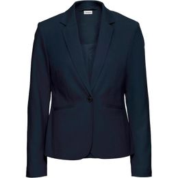 bonprix Damen bonprix Jackenblazer &raquo;Blazer&laquo; f&uuml;r stilvollen Auftritt, schmale Passform, voll gef&uuml;ttert blau 48