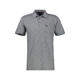 Lerros Herren Lerros Poloshirt mit Streifen Muster blau M
