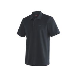 Maier Sports Damen Funktionsshirt &raquo;Ulrich&laquo; Herren Poloshirt, kurzarm Freizeit-Shirt mit Hemdkragen, Reg. Fit schwarz L