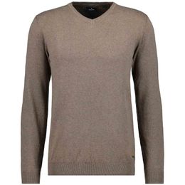 Ragman Herren Ragman V-Ausschnitt-Pullover braun 52