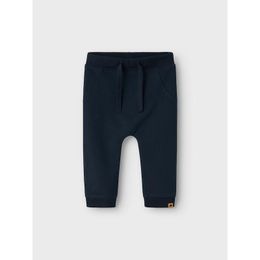name it Jungen Sweathose &raquo;NBNTAKKI f&uuml;r M&auml;dchen und Jungen mit Kordelzug&laquo; unifarben, casual, regular fit, Baumwollmischung, Sweatware blau 104, N-Gr