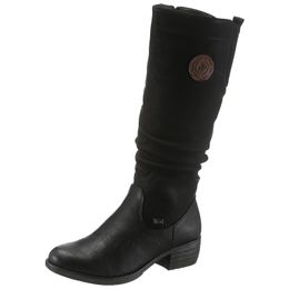 Rieker Damen Winterstiefel , Winterboots, Stiefel mit wasserabweisender Tex-Membran schwarz 36, Normalschaft