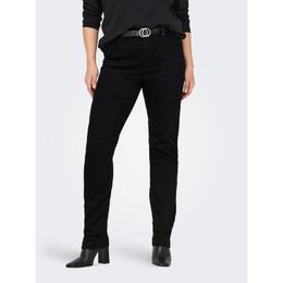 Only Carmakoma Damen Only CARMAKOMA Slim-fit-Jeans &raquo;CARSUI MID SLIM DNM DIA367 NOOS&laquo; schwarz 48, L&auml;nge 32