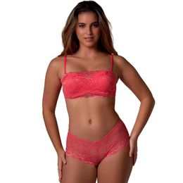 After Eden Damen &raquo;ANNA&laquo; mit wundersch&ouml;ner Spitze, feminin, bequem, weich, elastisch, eng pink S