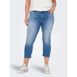 Only Carmakoma Damen Only CARMAKOMA Caprijeans &raquo;CARWILLY REG CAPRI&laquo; blau 50, N-Gr