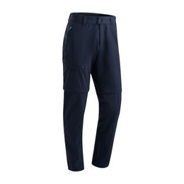 Maier Sports Herren Outdoorhose &raquo;Tajo Zip Loop&laquo; Herren Wanderhose, Zip-Off Funktionshose, 4 Taschen, Regular Fit blau 54, Normalgr&ouml;&szlig;en