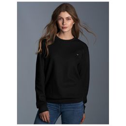 TRIGEMA Damen Sweatshirt &raquo;TRIGEMA Sweatshirt in Waffeloptik&laquo; schwarz S