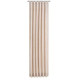 WIRTH Vorhang &raquo;Trondheim 234 g/m&sup2;&laquo; Schlaufen 1 Stk. tlg. beige Chenille, Polyacryl
