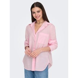 Only Damen Only Langarmbluse &raquo;ONLSALINA L/S SHIRT WVN&laquo; pink S