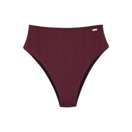 Copenhagen Studios Damen Highwaist-Bikini-Hose &raquo;Nela&laquo; mit h&ouml;herem Beinausschnitt rot 40, N-Gr
