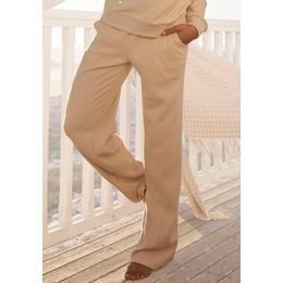 s.Oliver Damen s.Oliver Sweatpants Sweathose mit seitlichen Taschen, Loungewear beige 44/46, N-Gr