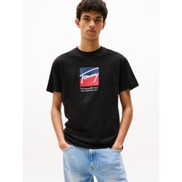 Tommy Jeans Herren T-Shirt &raquo;TJM REG RWB DNA TEE&laquo; schwarz M