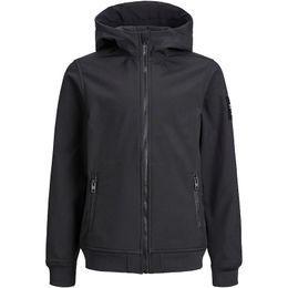 Jack & Jones Jack & Jones Junior Jungen &raquo;JJEBASIC ideal f&uuml;r &Uuml;bergang, wasserabweisend&laquo; mit Kapuze unifarben, casual, regular fit, Kapuze schwarz 152