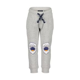 Blue Seven Jungen Sweathose mit hochwertigem, coolem Monster-Detail am Knie grau 104, N-Gr