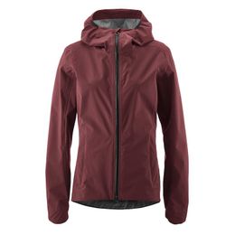 Gonso Damen Fahrradjacke &raquo;Save Jacket Trail W&laquo; Damen Regenjacke wind- und wasserdicht, Radjacke mit Kapuze rot 36