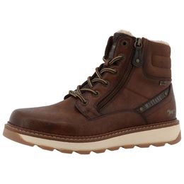 Mustang Shoes Herren Winterstiefelette &raquo;Elio&laquo; Schn&uuml;rstiefel, Winterstiefel mit Warmfutter braun 41