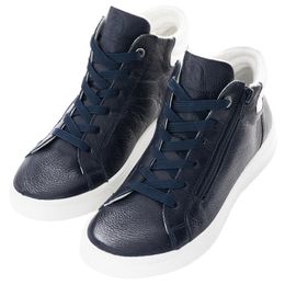 Ara Damen Sneaker &raquo;ROM&laquo; , High Top Sneaker, Schn&uuml;rboots in Weite G (= weit) blau 7 (40,5)