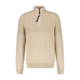 Lerros Herren Lerros Troyer mit Cable-Strickmuster beige XXL