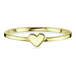 CAI Ca&iuml; Damen CA&Iuml; Fingerring &raquo;925/- Sterling Silber vergoldet Herz&laquo; gelb