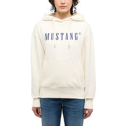 Mustang Damen Mustang Sweatshirt &raquo;Style Margo&laquo;, mit Logo Print wei&szlig; S