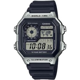 Casio Digital Watch 'AE-1200WH-1CVEF' male Black size One Size