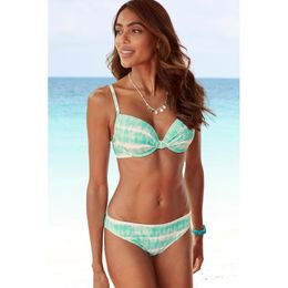 s.Oliver Damen s.Oliver Bikini-Hose &raquo;Enja&laquo; mit Batikdruck blau 38, N-Gr