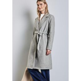 Street One Damen Street One Kurzjacke mit G&uuml;rtel zum Taillieren grau 44