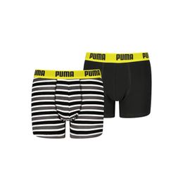 Puma Herren Puma Boxershorts &raquo;Puma BOYS EVERYDAY STRIPED BOXERS&laquo; 2er Pack, ohne Eingriff, mit elastischem Logobund 134/140