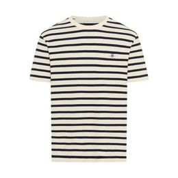 Gant Herren T-Shirt &raquo;WAFFLE STRIPE&laquo; mit Struktur, gestreift, regular fit, Rundhals beige XL